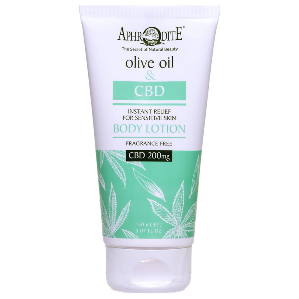 Aphrodite Instant Relief Body Lotion with Olive Oil & 200mg CBD ...