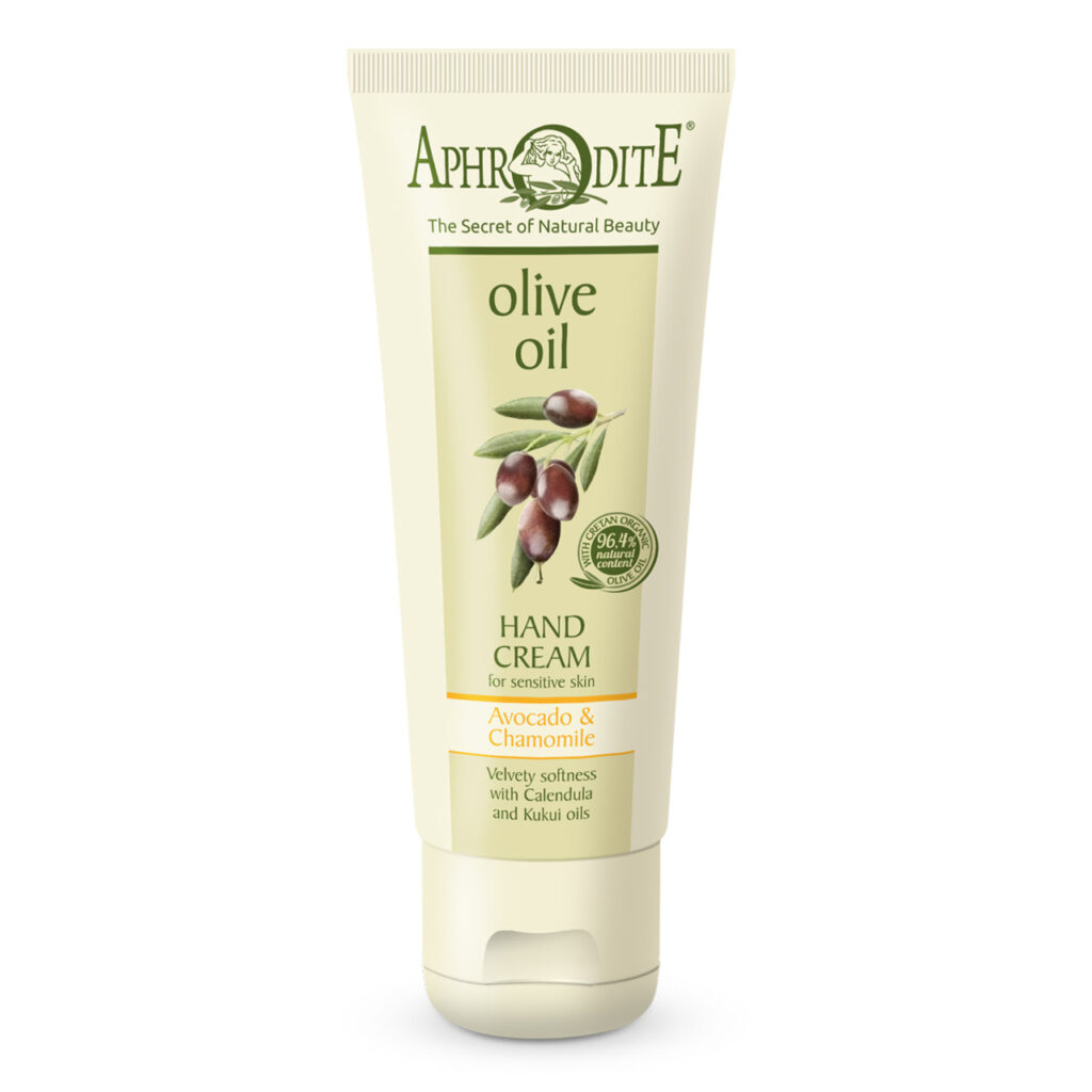 Aphrodite Hand Cream with Chamomile & Avocado - Aphrodite Skin Care